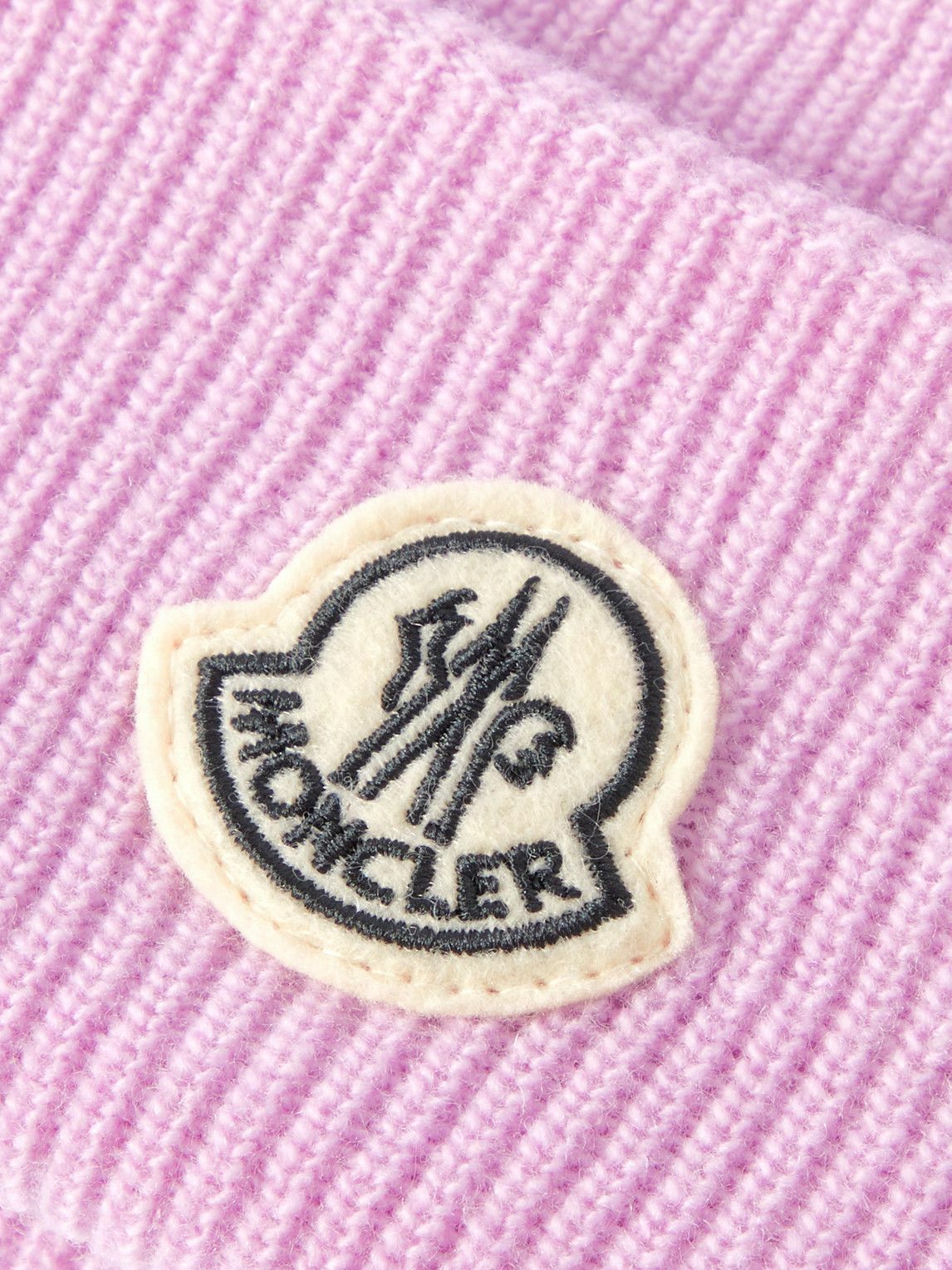Moncler Genius - Fragment Logo-Appliquéd Ribbed Wool Beanie Moncler Genius