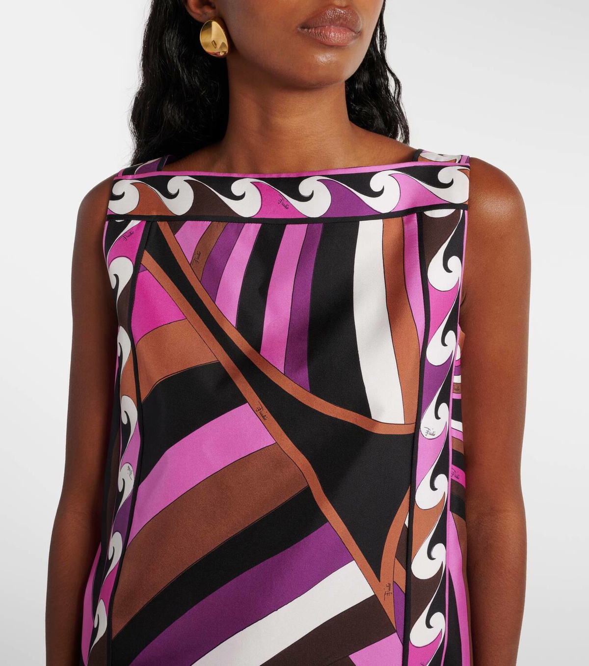 Pucci Iride silk twill minidress Emilio Pucci