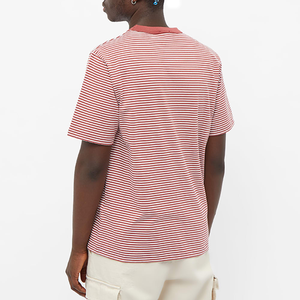 Armor-Lux Men's Callac Striped T-Shirt in Milk/Manganese Armor Lux