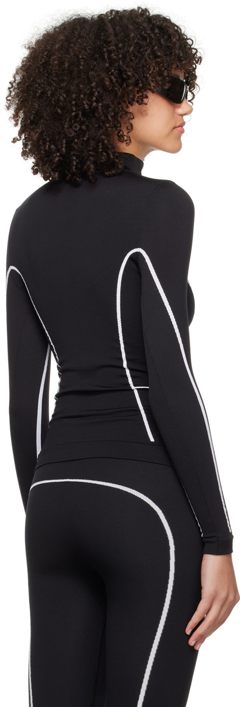 Off-White Black Seamless Long Sleeve Top Off-White