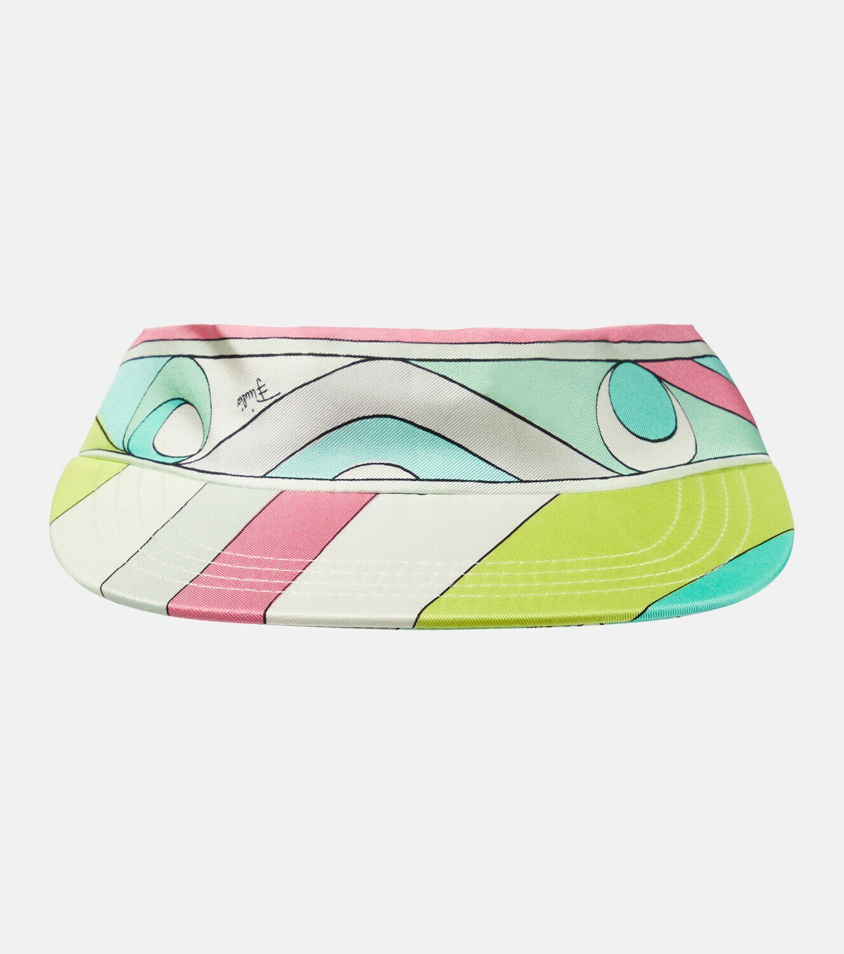 Pucci Iride-print silk twill visor Emilio Pucci