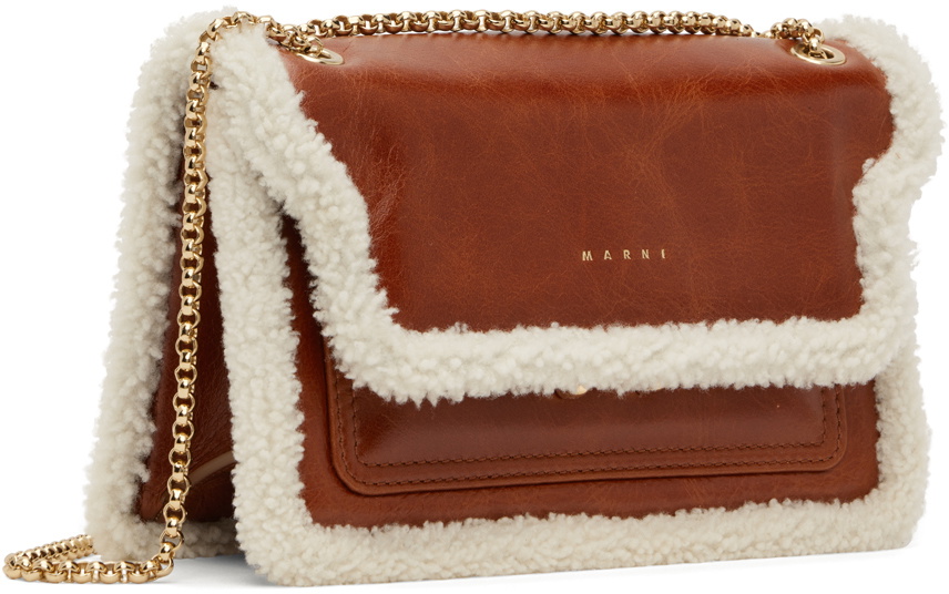 Marni Brown Trunk Chain Shoulder Bag Marni