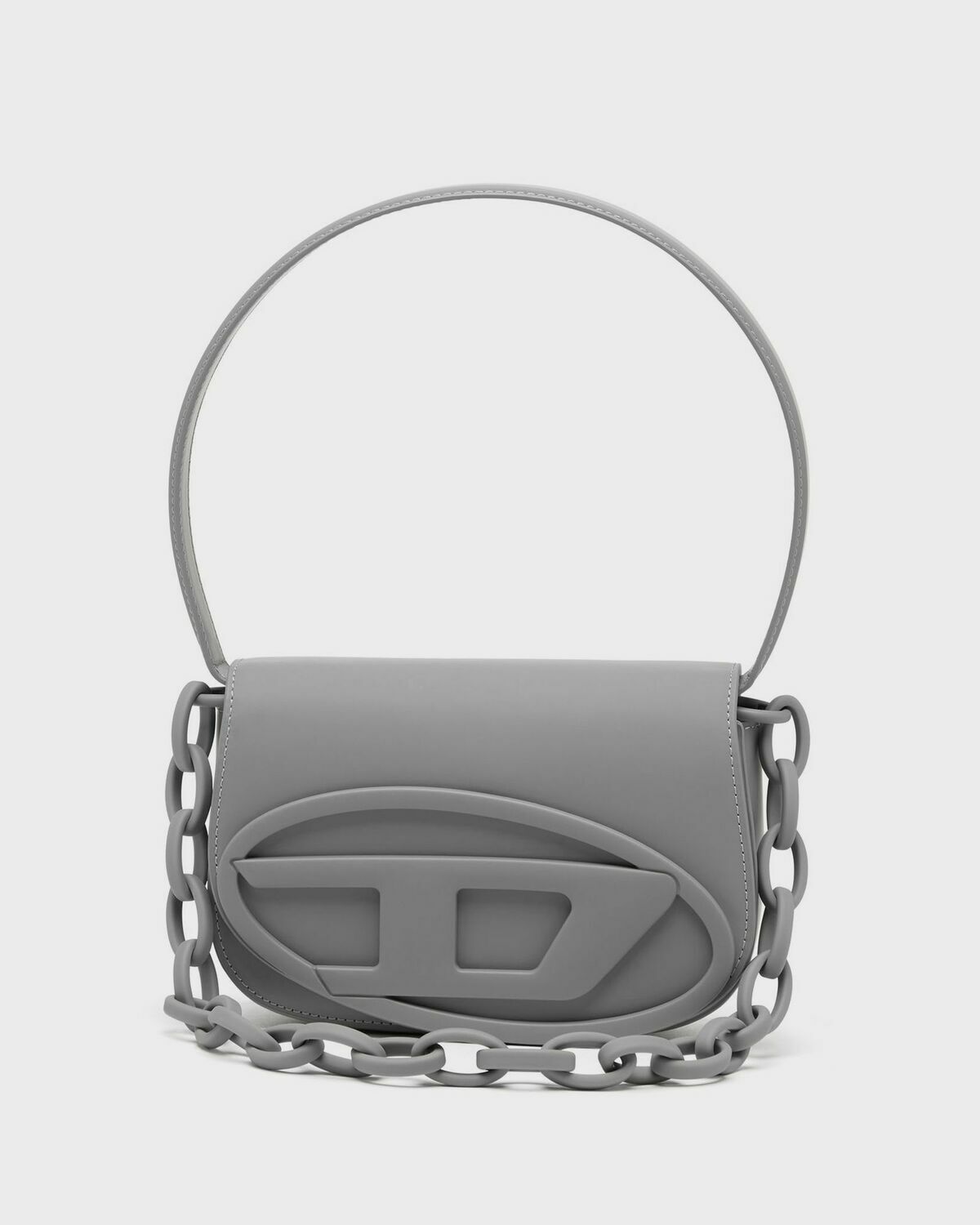 Diesel 1 Dr 1 Dr Shoulder Bag Grey Handbags Diesel
