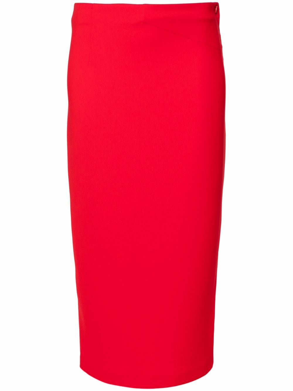 ANDREĀDAMO Red Cady Midi Skirt ANDREADAMO