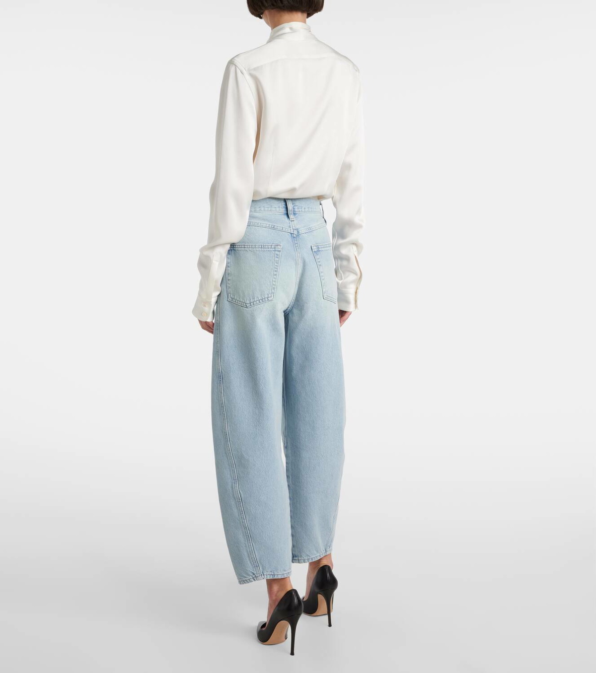 Frame Twisted wide-leg jeans Frame Denim