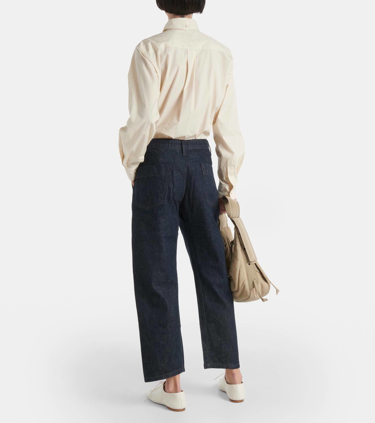 Lemaire Twisted high-rise straight jeans Lemaire