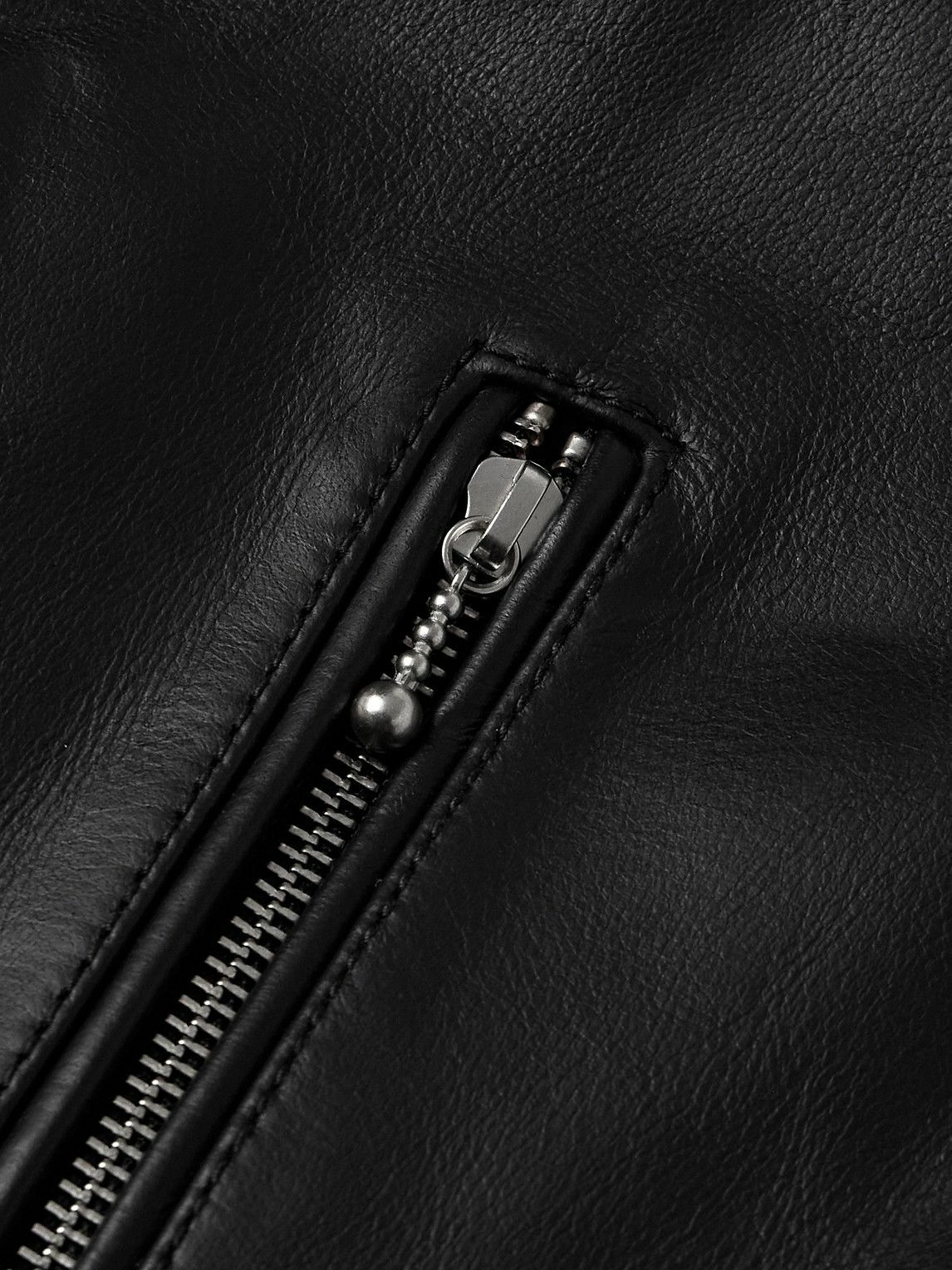 Nudie Jeans - Eddy Rider Leather Jacket - Black Nudie Jeans Co