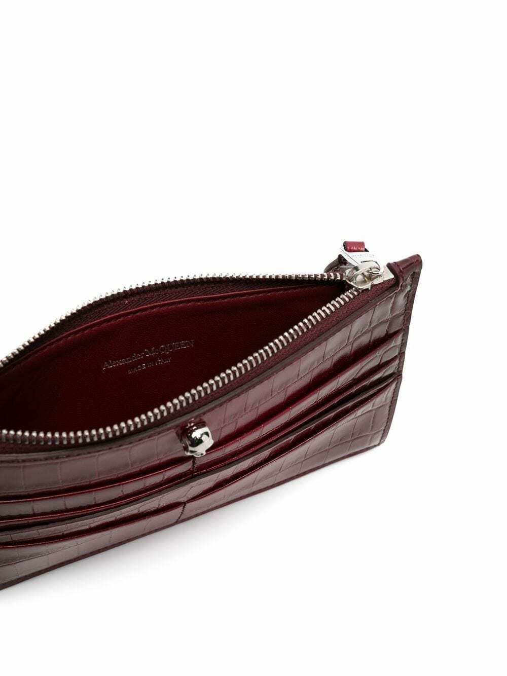 ALEXANDER MCQUEEN - Skull Leather Zipped Wallet Alexander McQueen