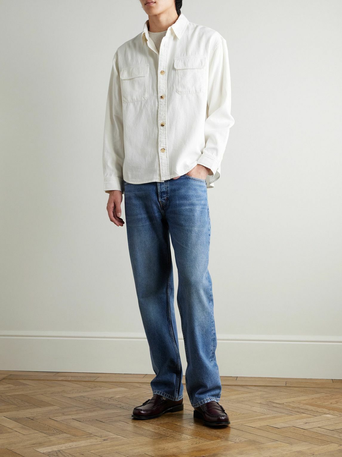 FRAME - Cotton-Twill Overshirt - Neutrals Frame Denim