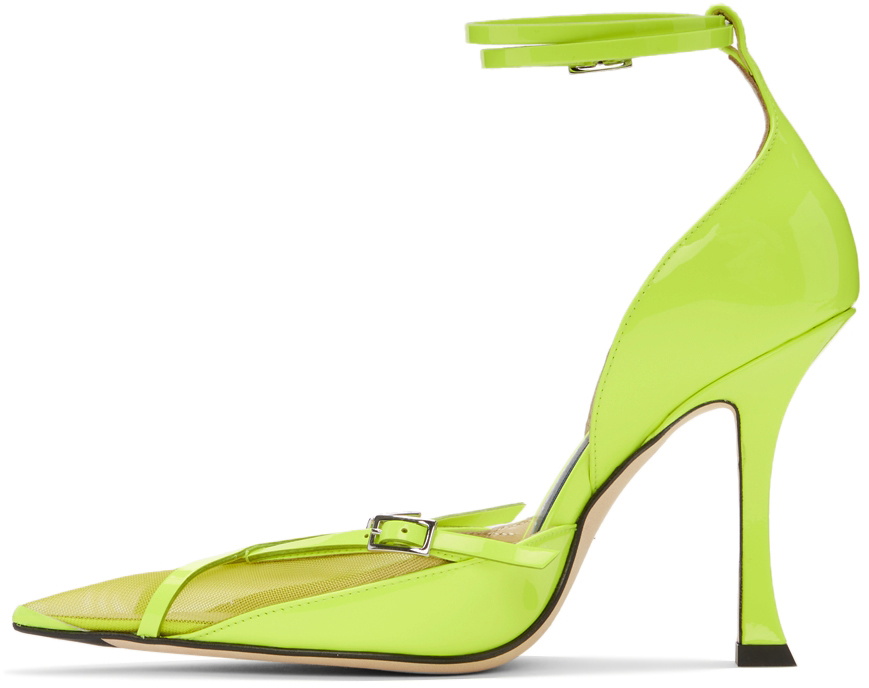Jimmy Choo Yellow Mugler Edition Strap Pump Heels Jimmy Choo