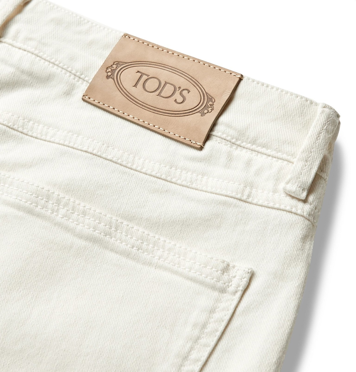 Tod's - Slim-Fit Stretch-Denim Jeans - White Tod's