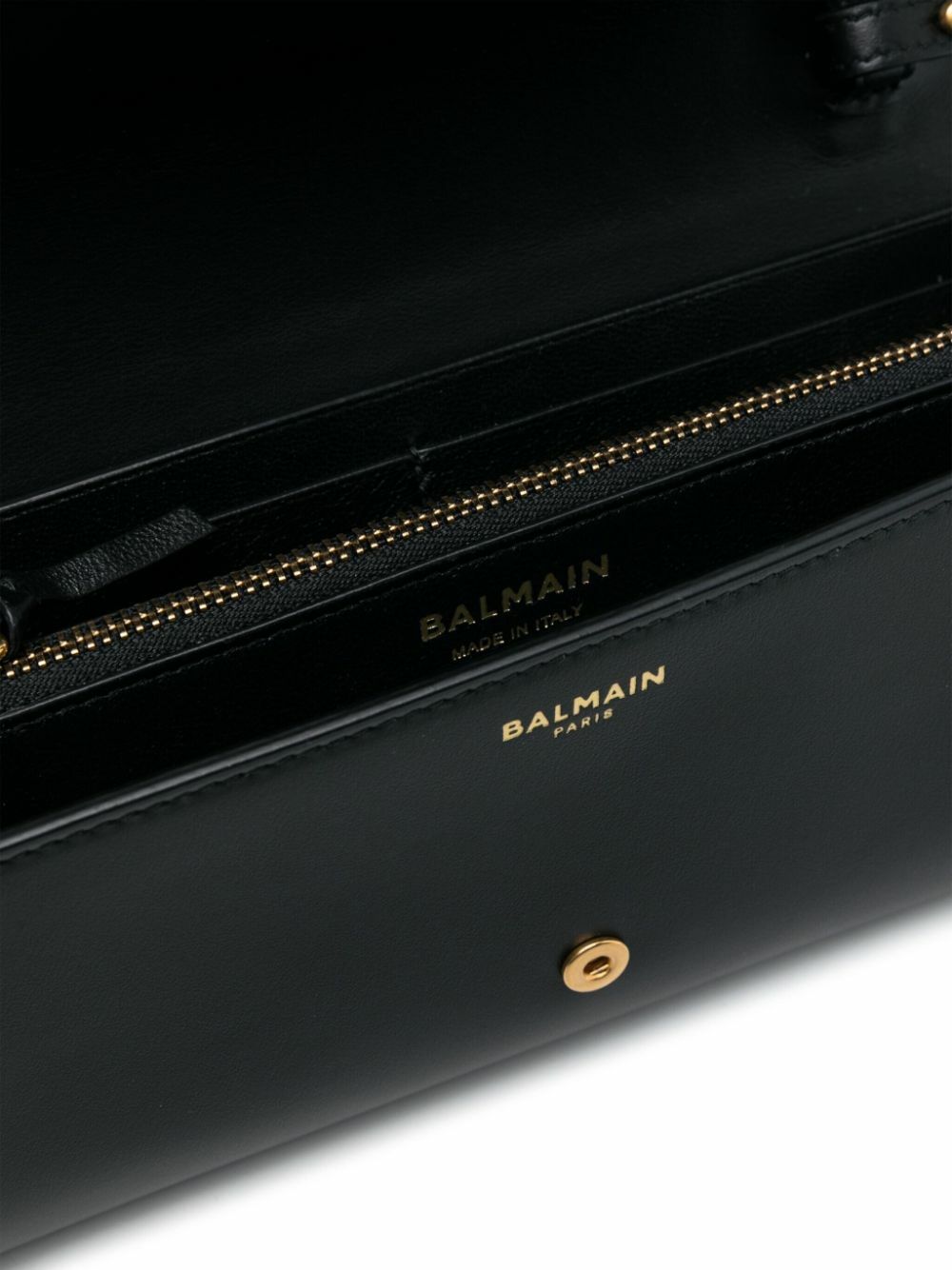 Balmain Black Logo-Appliqué Leather Cross Body Bag Balmain