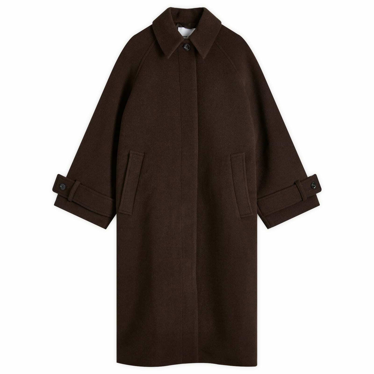 Samsøe Samsøe Women's Samsoe Samsoe Alma Coat in Chocolate Samsøe Samsøe