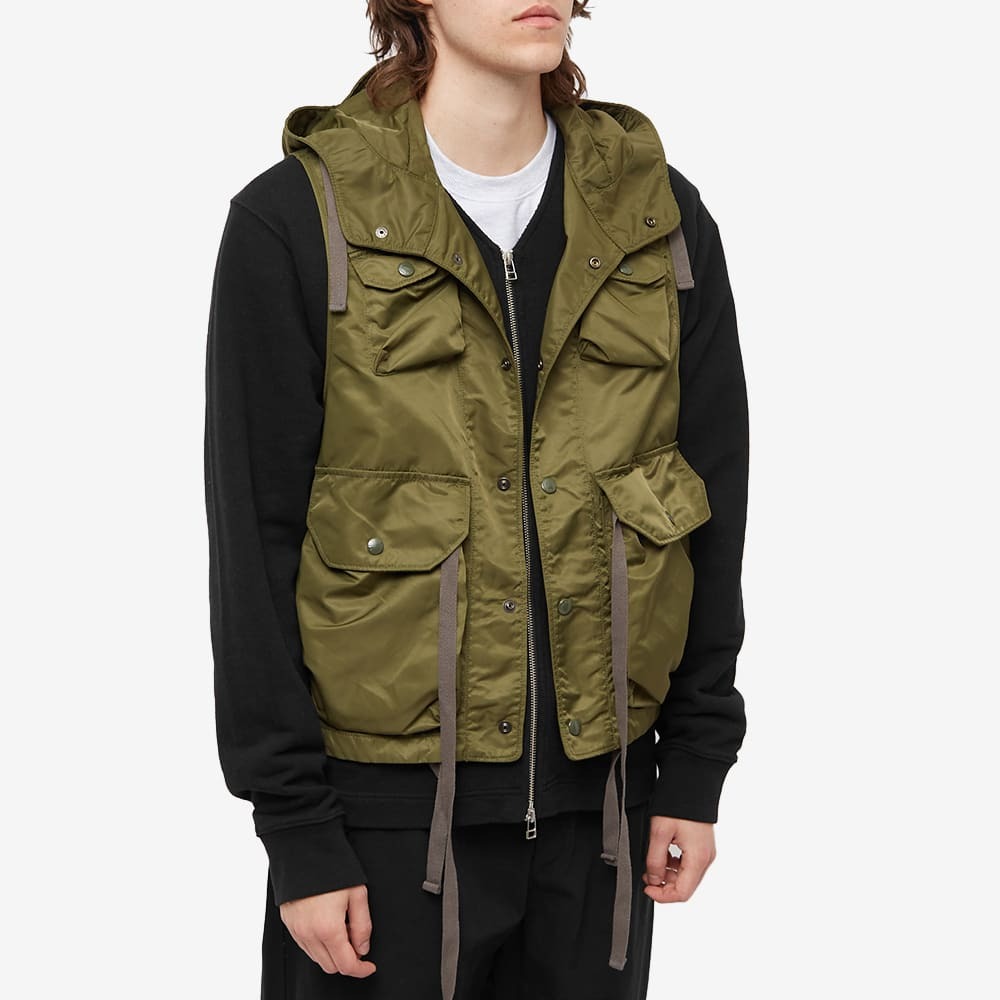 Engineered Garments Men's Field Vest in Olive Engineered Garments