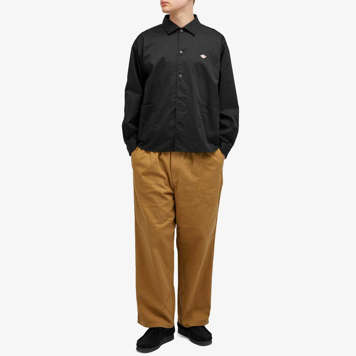 Danton Men's Lightweight Overshirt in Black Danton