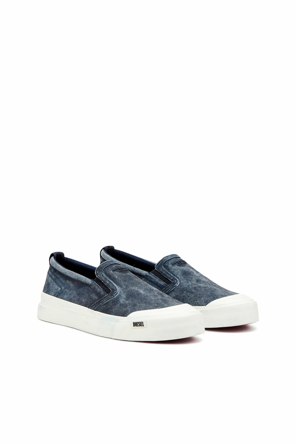 Diesel S-Athos-Canvas slip-on sneakers with D embroidery - Sneakers ...