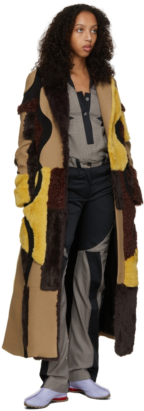 Kiko Kostadinov Multicolor Marr Patchwork Coat Kiko Kostadinov