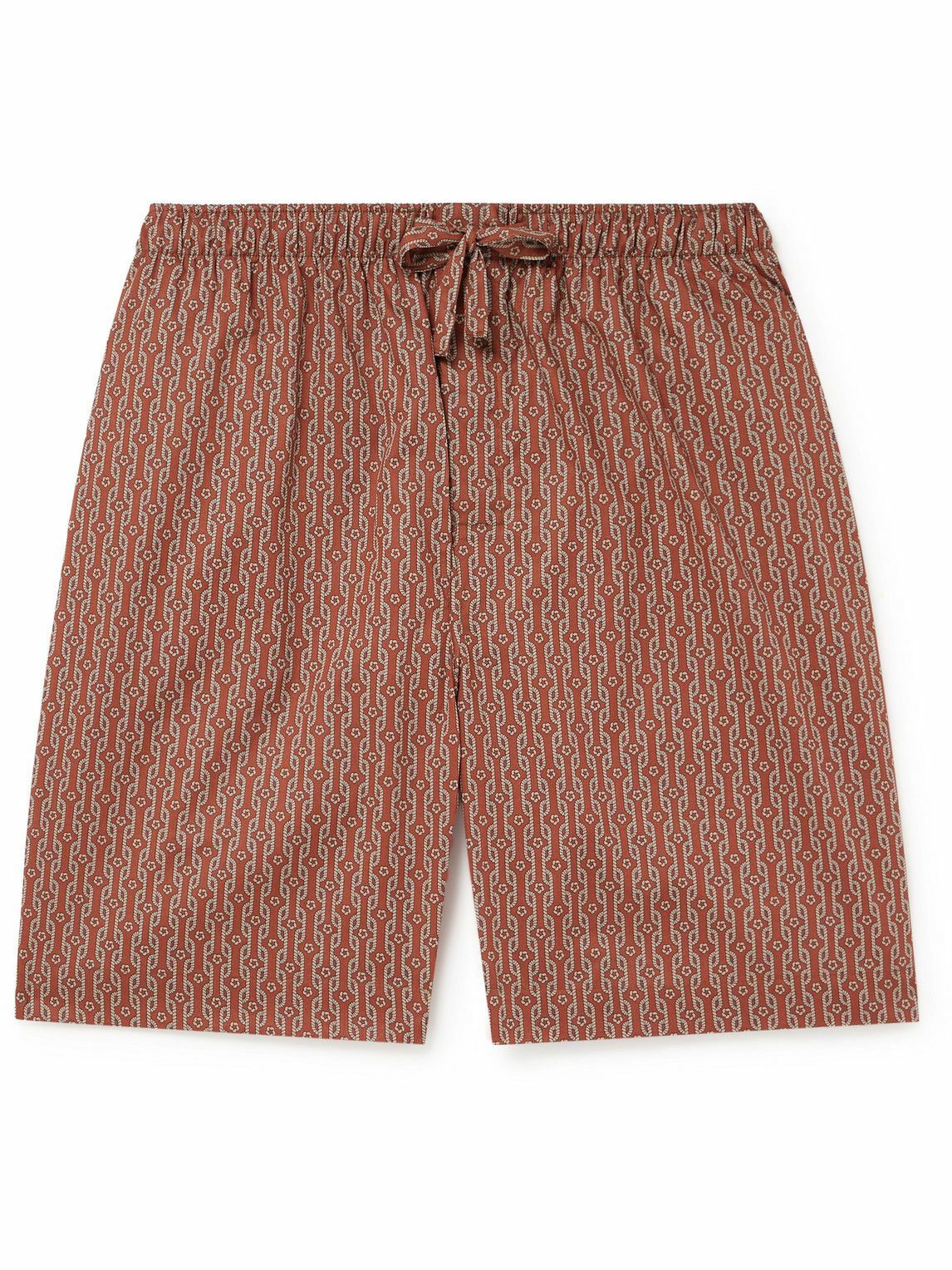 Derek Rose - Nelson Printed Cotton-Batiste Pyjama Shorts - Red Derek Rose
