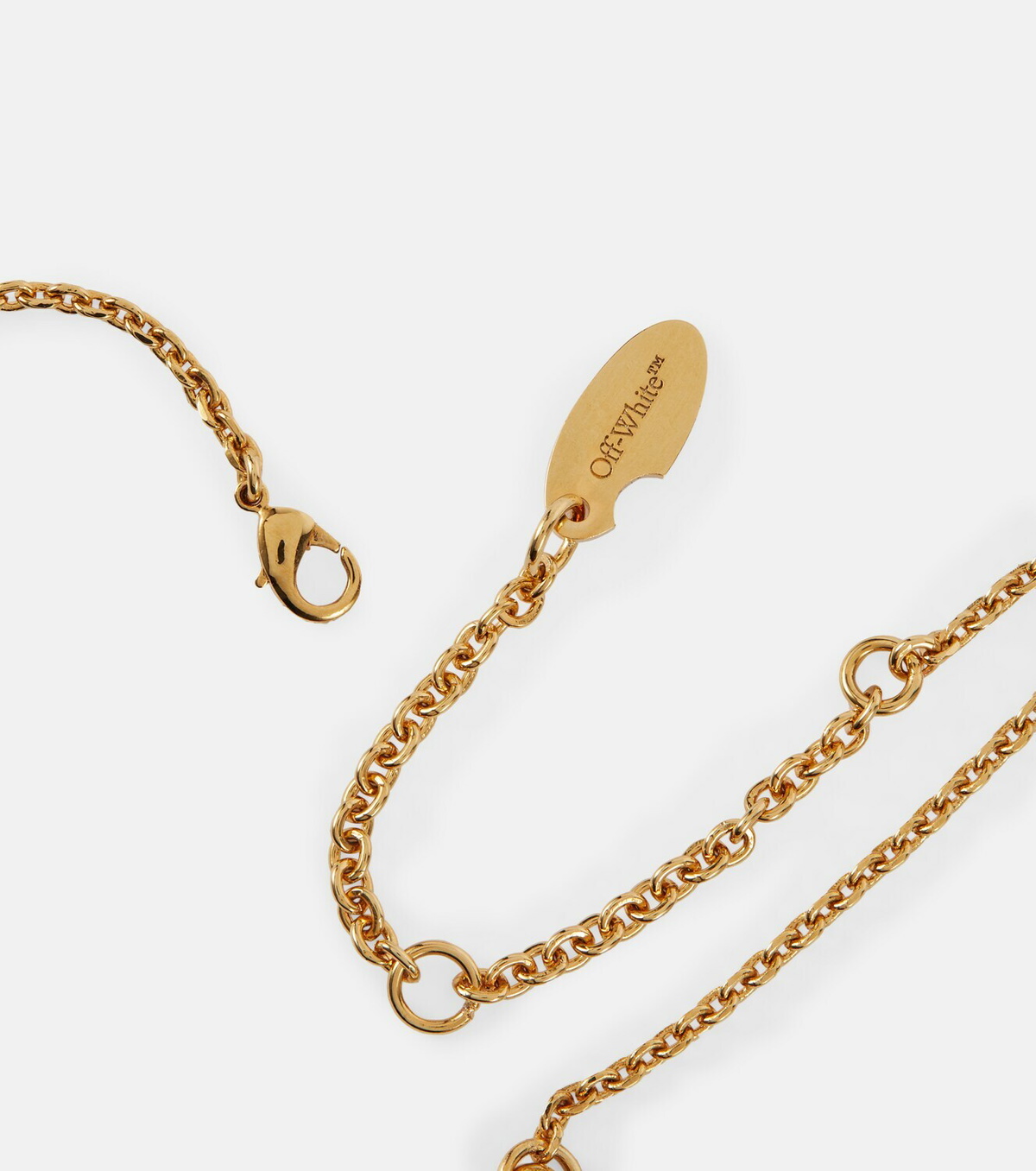 Off-White - Logo pavé crystal-embellished necklace Off-White