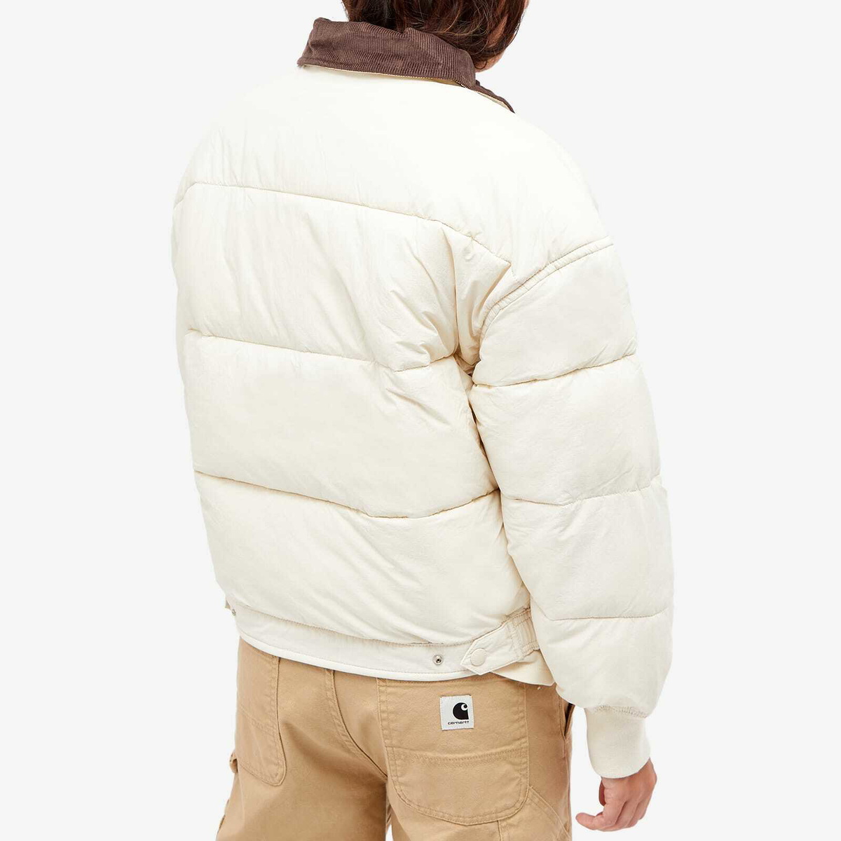 Dickies Womens Overbrook Eisenhower Puffer Jacket In Whitecap Grey Dickies Construct