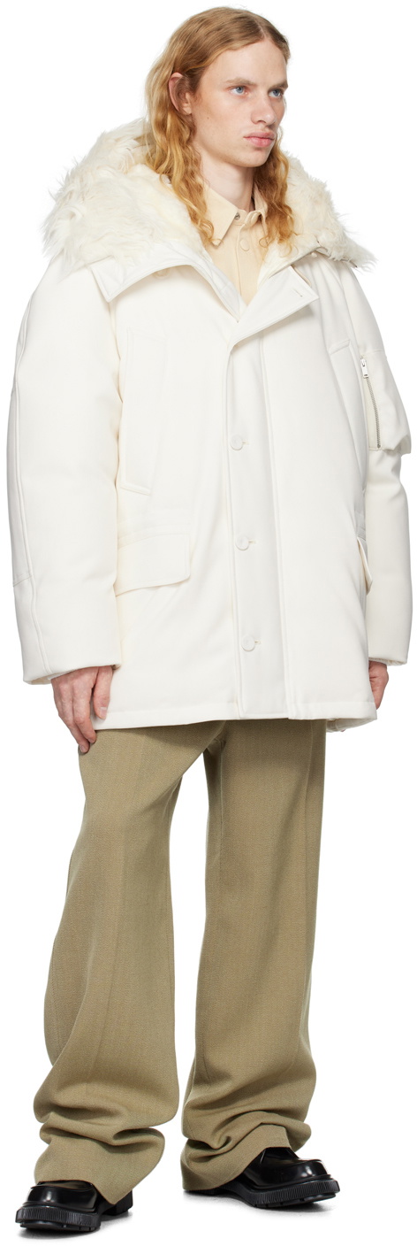 Jil Sander Off-White Water-Repellent Down Jacket Jil Sander