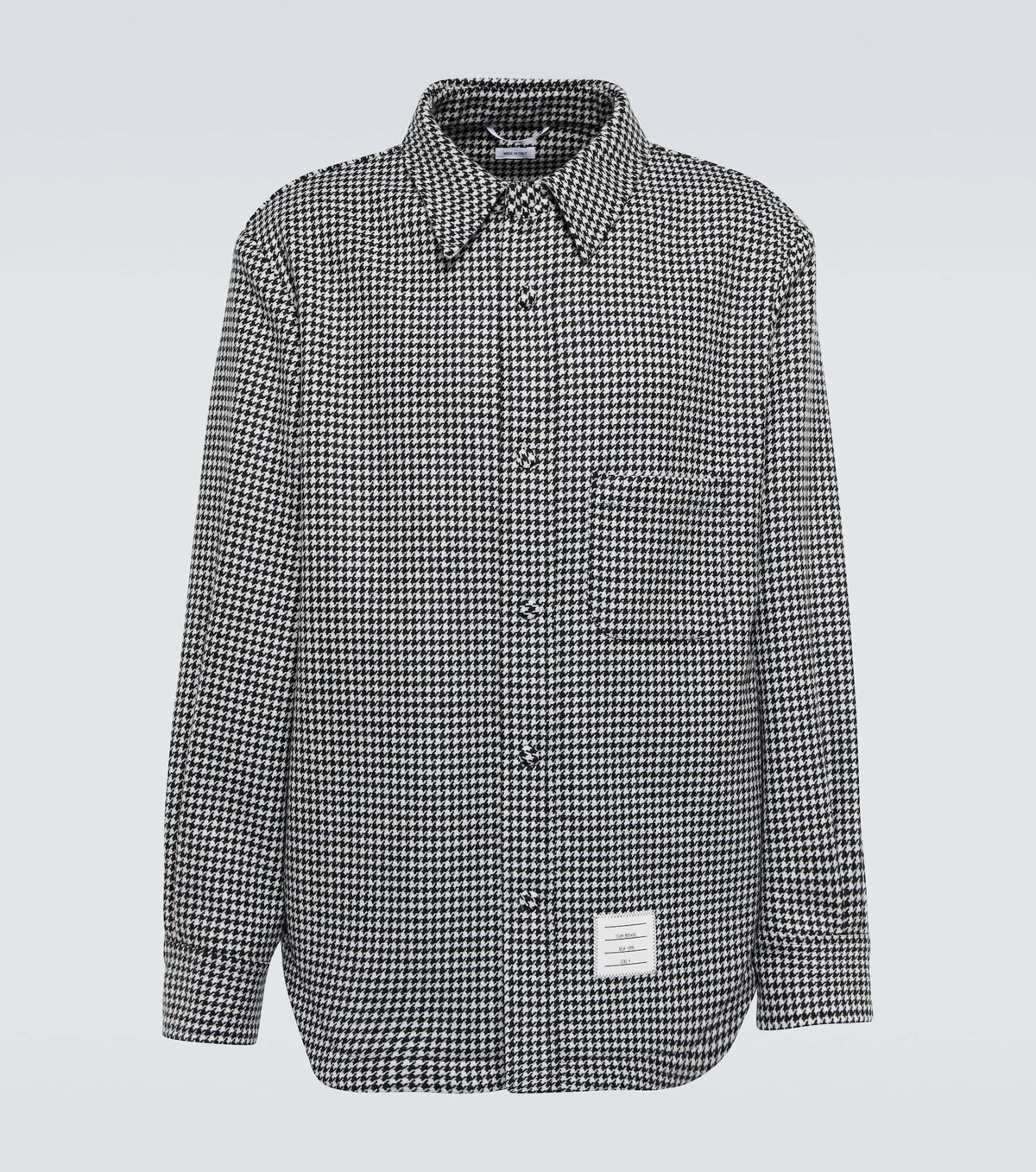 Thom Browne - Houndstooth wool overshirt Thom Browne