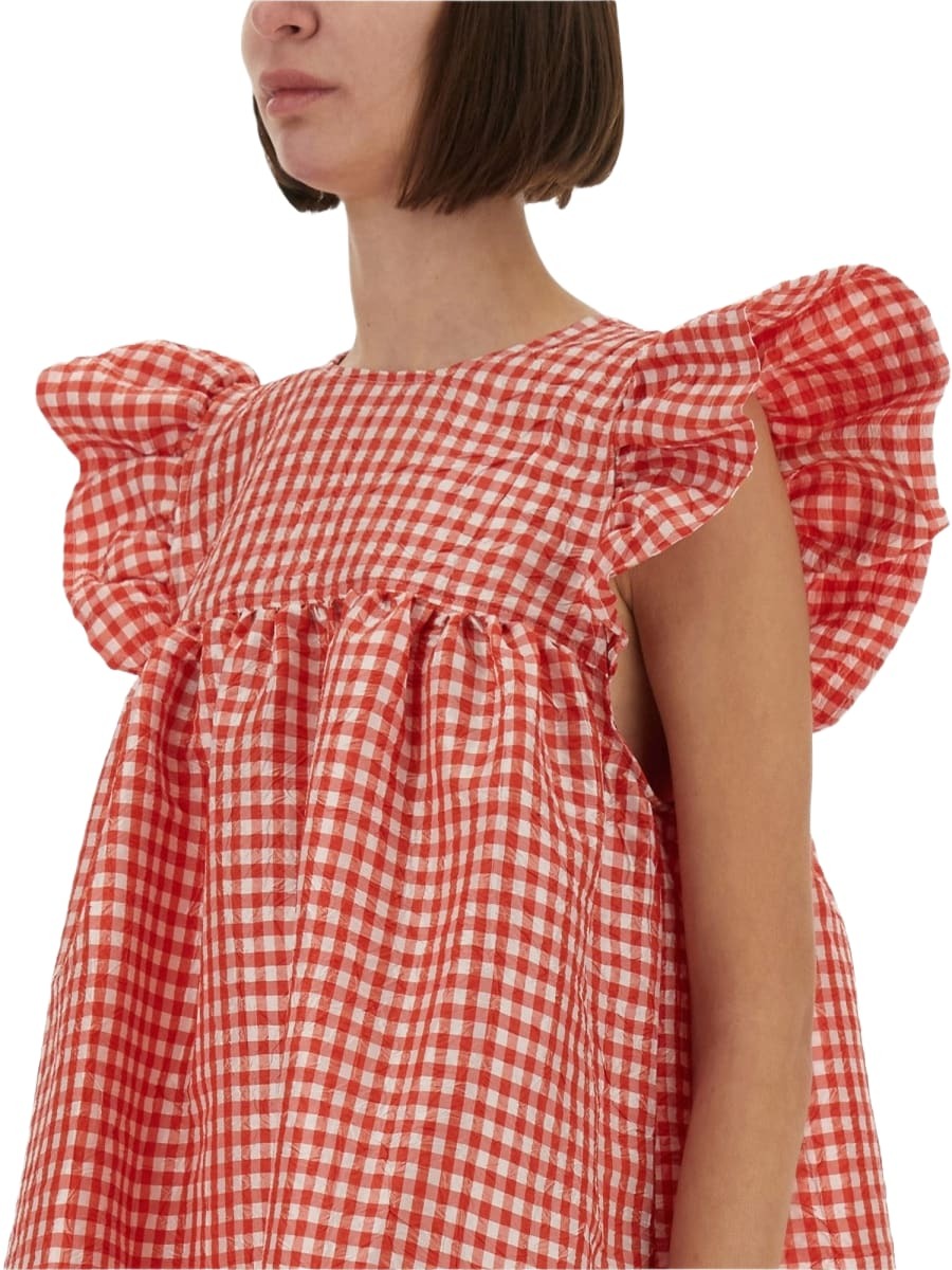 Ganni Checkered Mini Dress GANNI