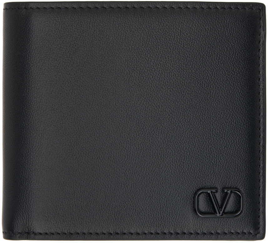 Valentino Garavani Black VLogo Signature Wallet Valentino Garavani