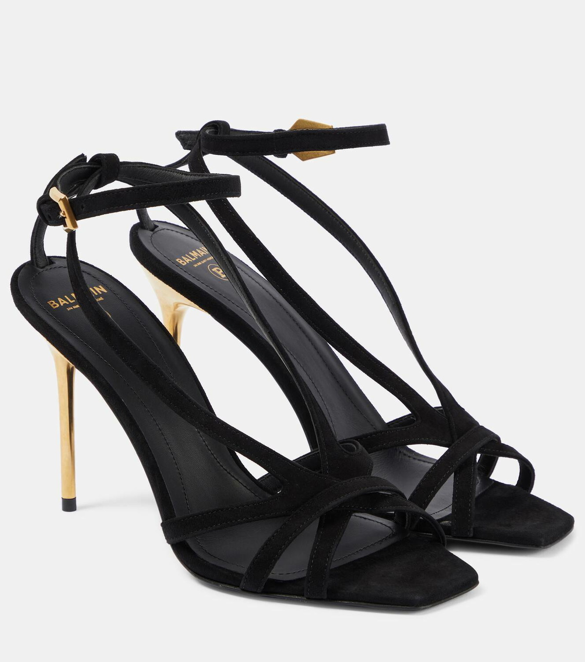 Balmain Ruby 95 suede sandals Balmain