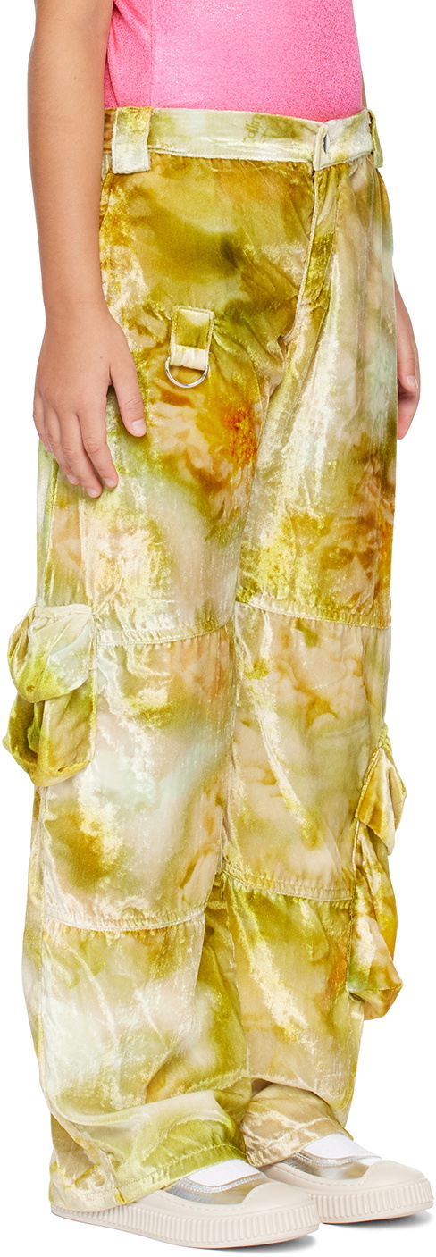 Collina Strada Kids Green Lawn Cargo Pants Collina Strada