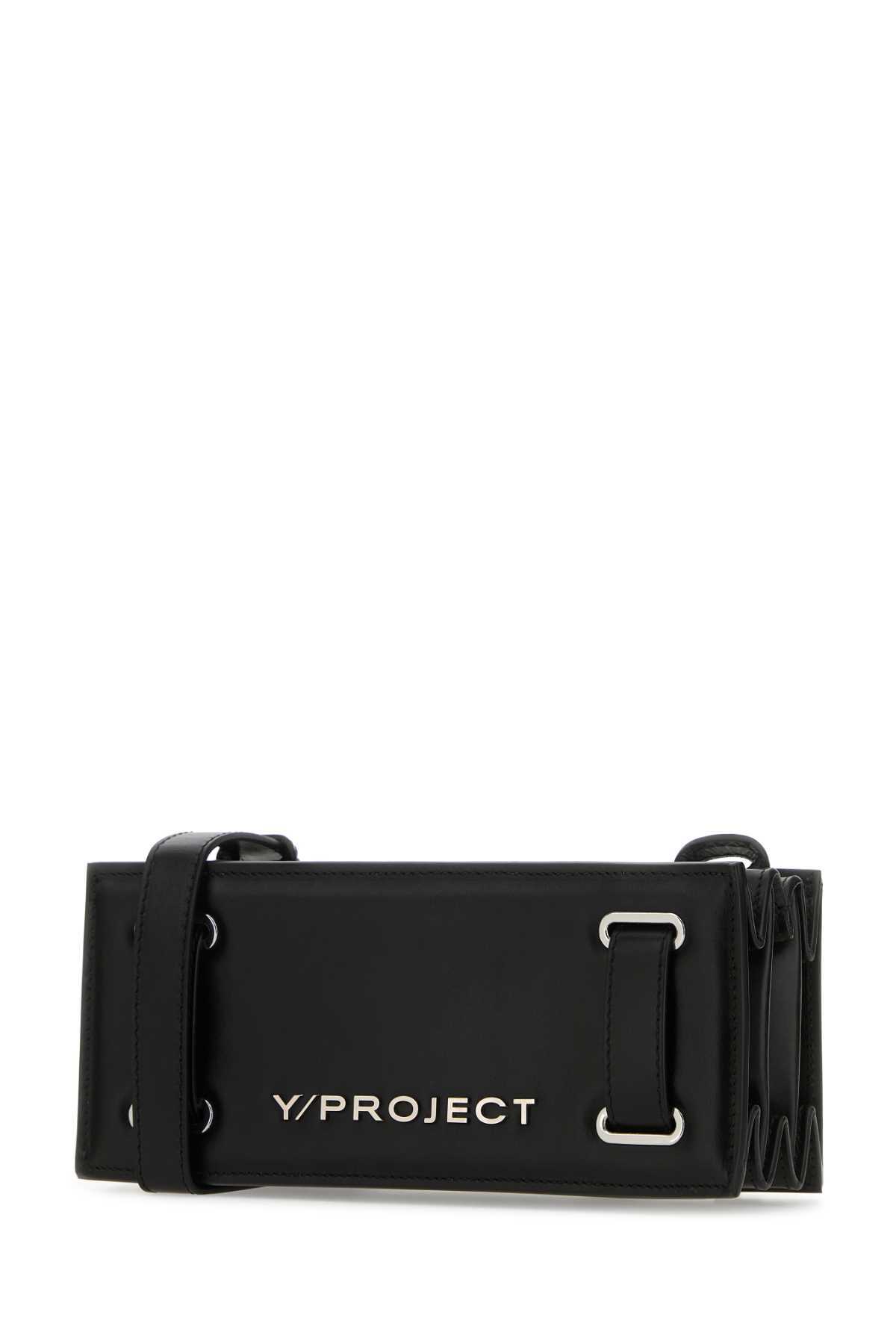 Y/Project Black Leather Crossbody Bag Y/Project