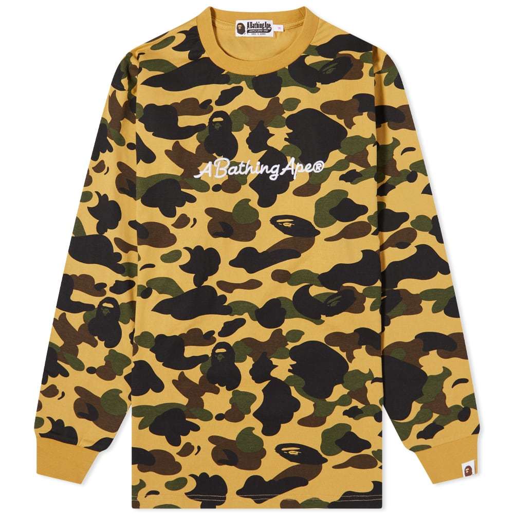 A Bathing Ape Long Sleeve 1st Camo Oversized Tee A Bathing Ape