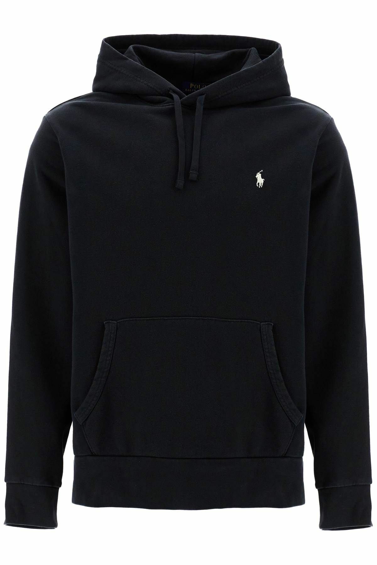 POLO RALPH LAUREN hooded sweatshirt with embroidered pony Black Polo ...