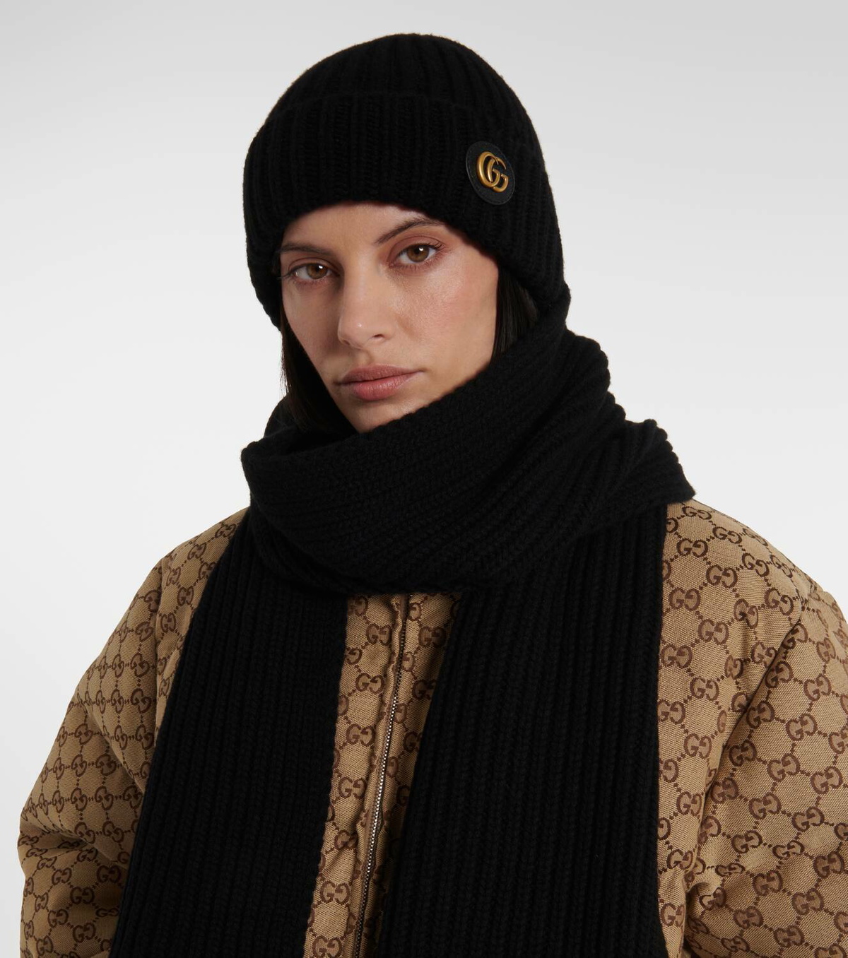 Gucci Victor Double G wool and cashmere beanie Gucci