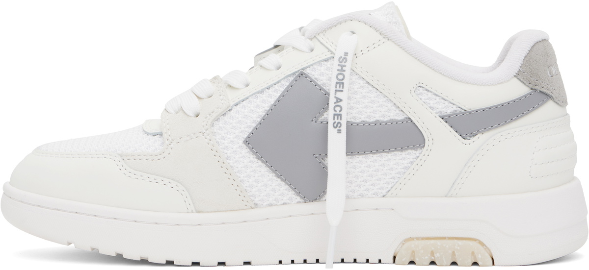 Off-White White & Gray Slim Out Of Office Sneakers Off-White
