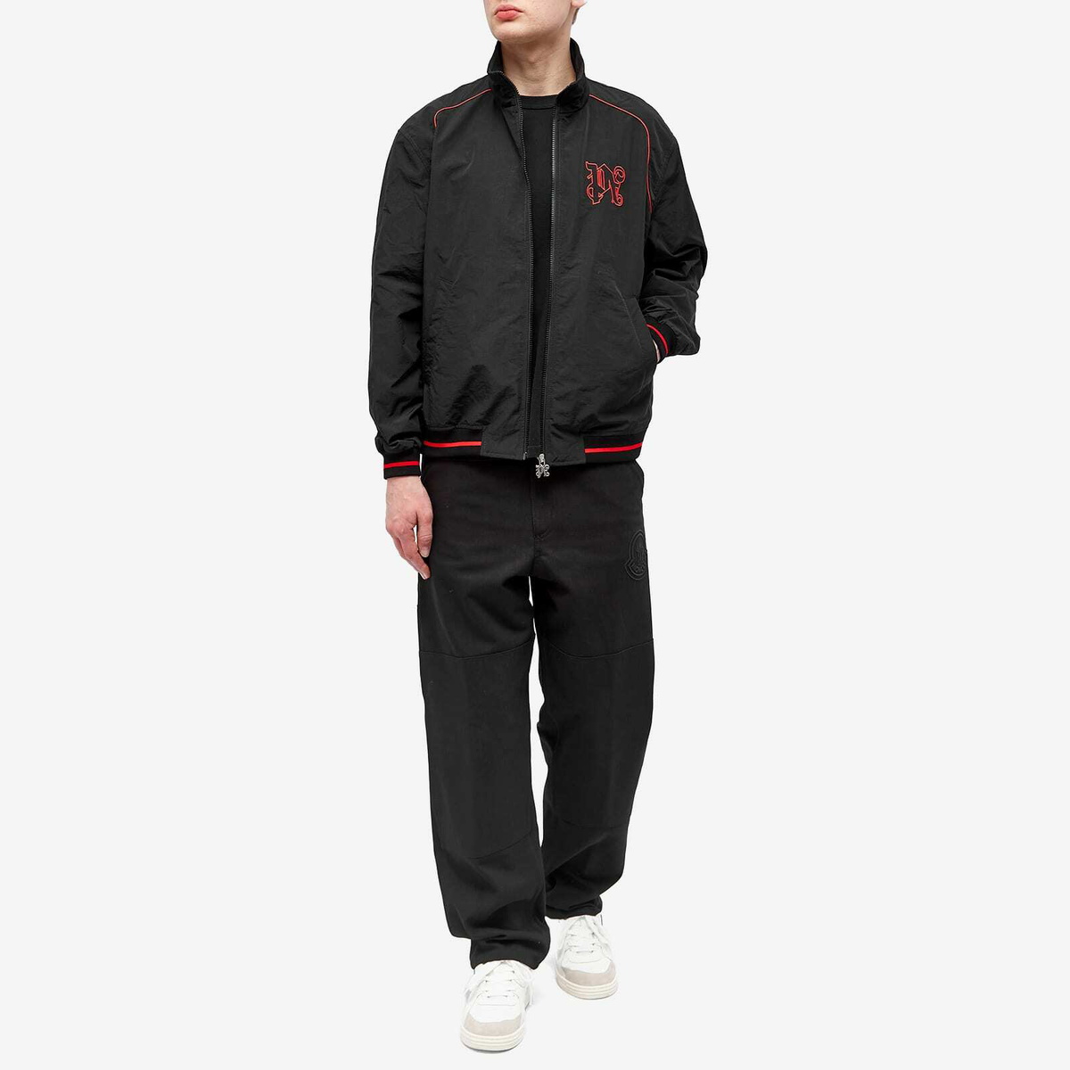 Palm Angels Men's Racing Paddock Jacket in Black Palm Angels