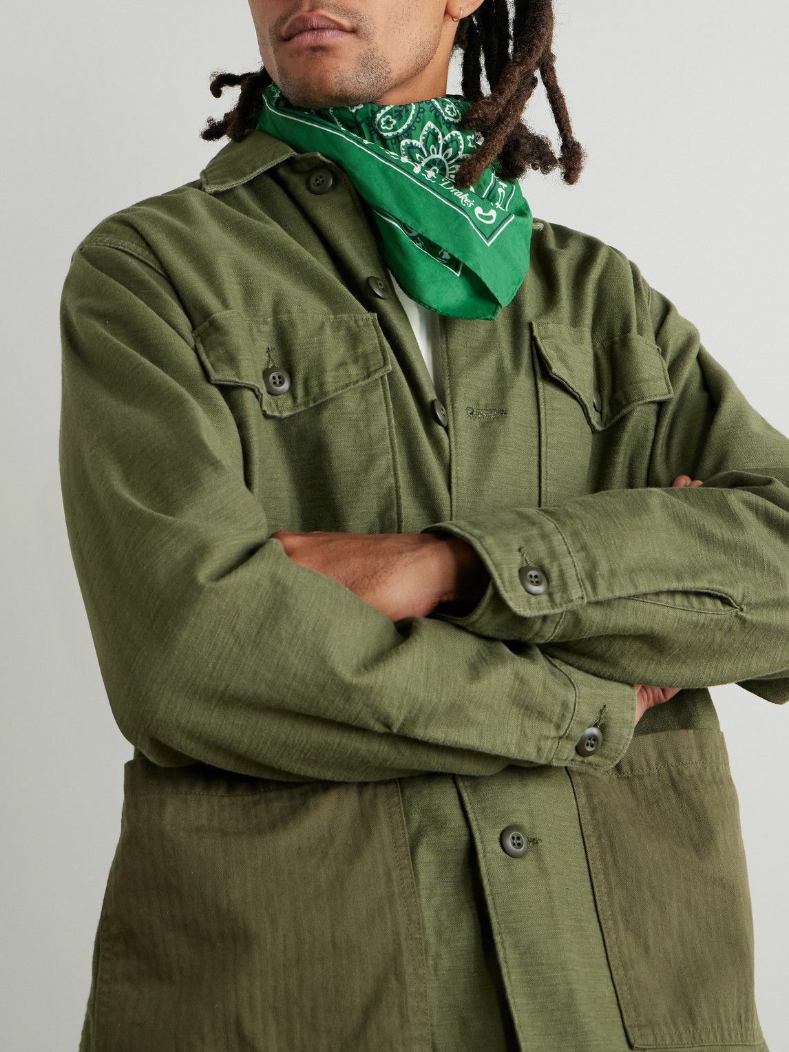 Drake's - Paisley-Print Cotton Scarf Drake's