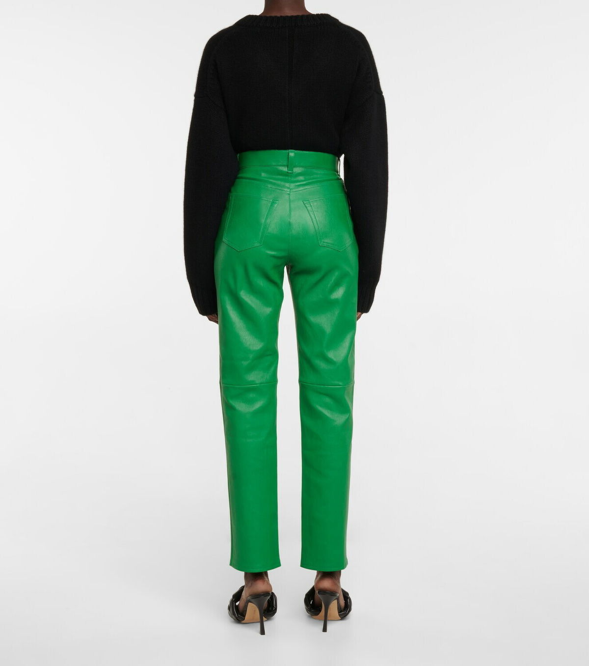 Stouls Terry high-rise leather pants Stouls