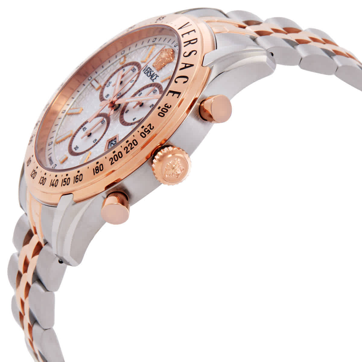 Versace Chrono Master Quartz Silver Dial Mens Watch VE8R00424 Versace
