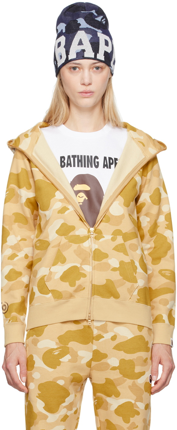 BAPE Yellow Color Camo Shark Hoodie A Bathing Ape