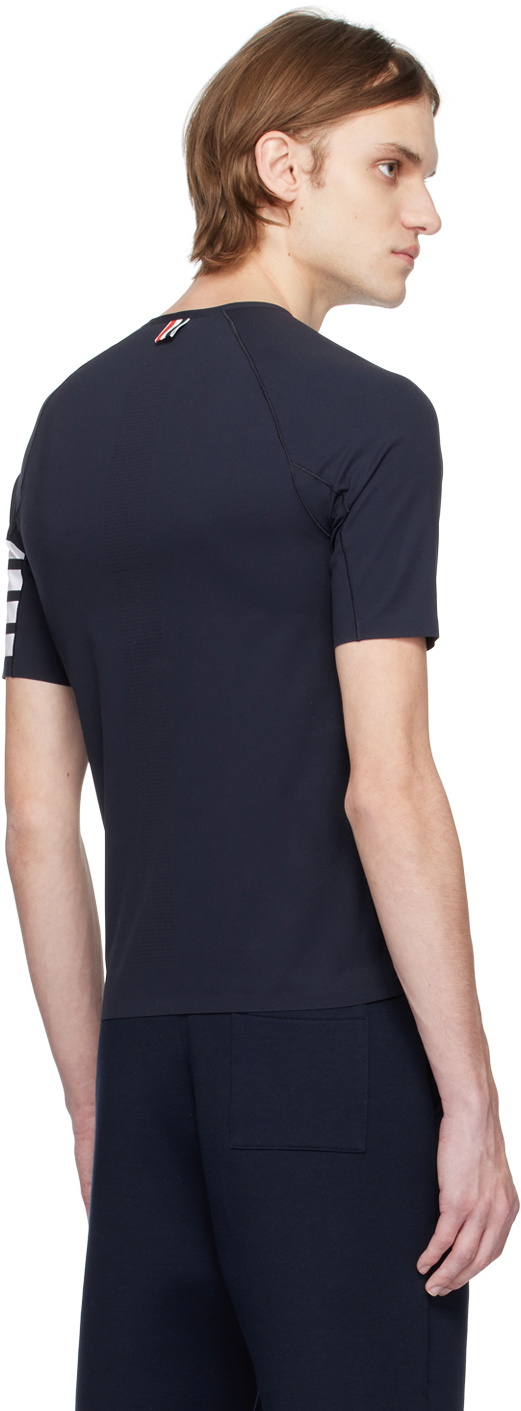 Thom Browne Navy Compression T-Shirt Thom Browne