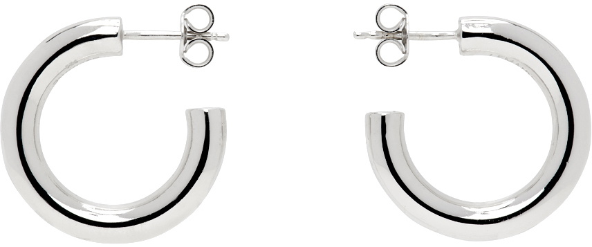 LEMAIRE Silver Small Classic Hoop Earrings Lemaire