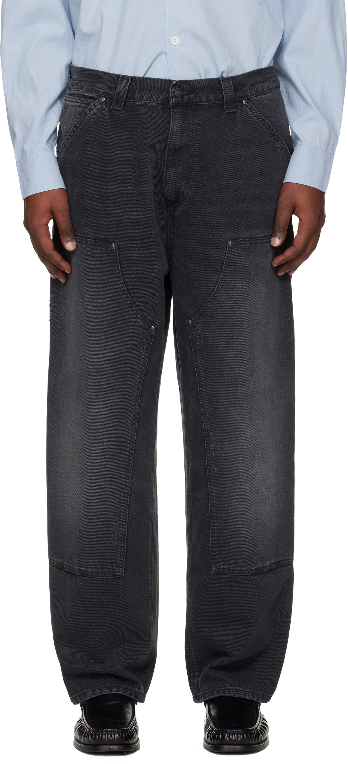 Carhartt Work In Progress Gray OG Double Knee Jeans Carhartt WIP