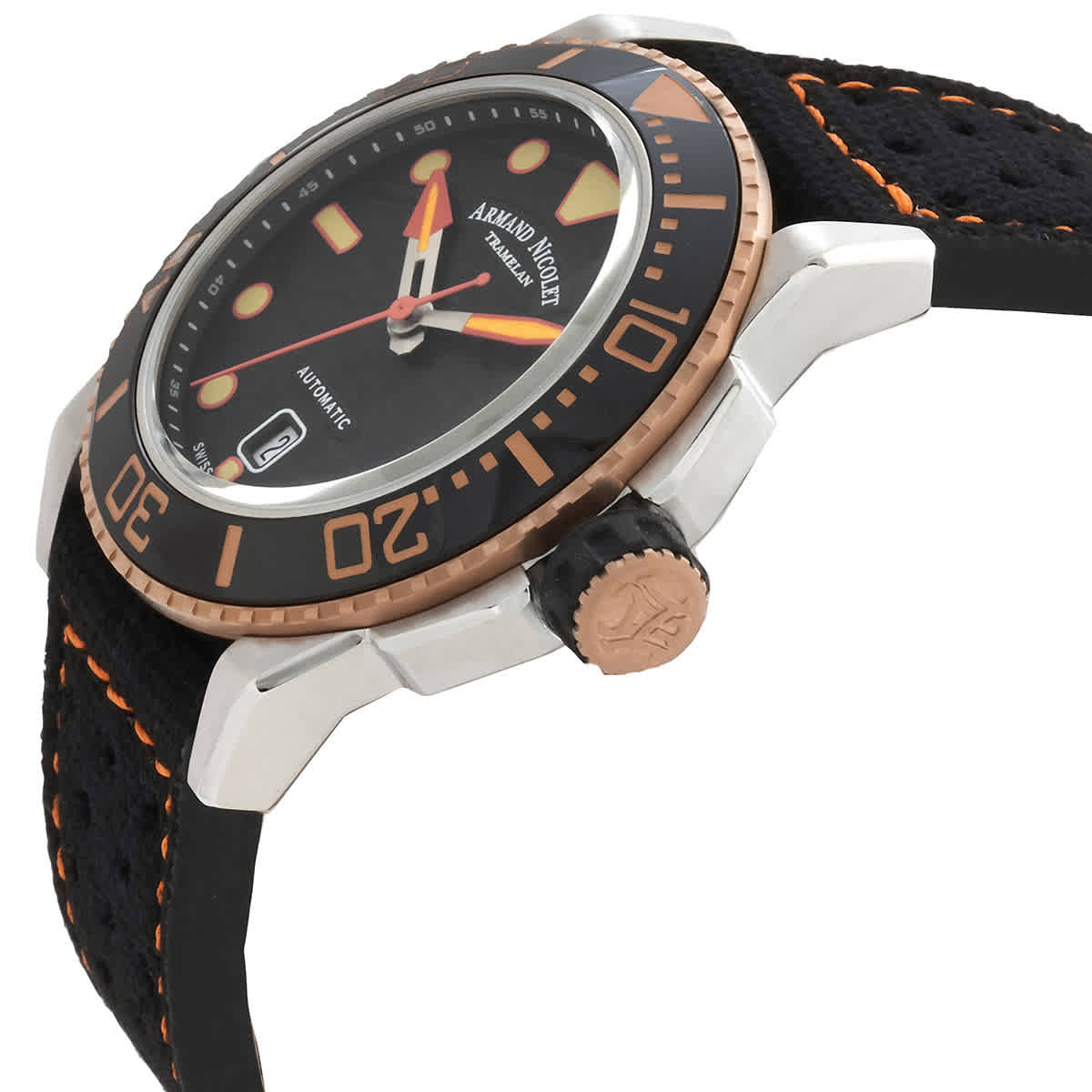 Armand Nicolet JSH Automatic Black Dial Mens Watch A480PSN-NO-P0668NO8 ...