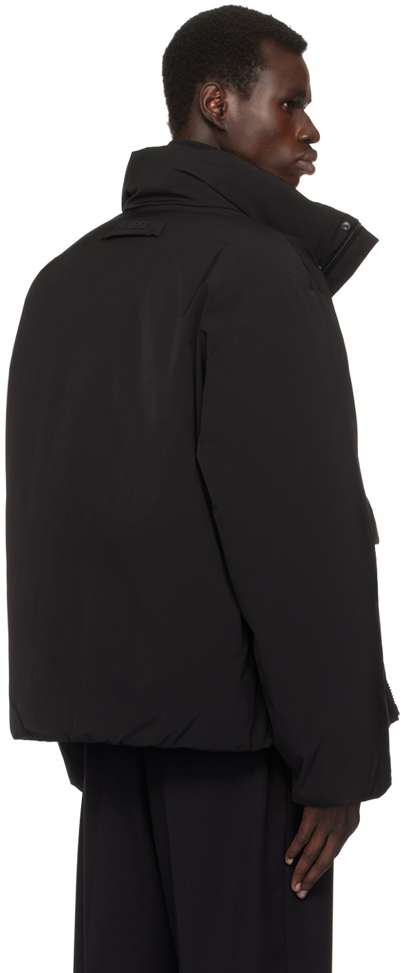 Hugo Black Water-Repellent Down Jacket Hugo Boss