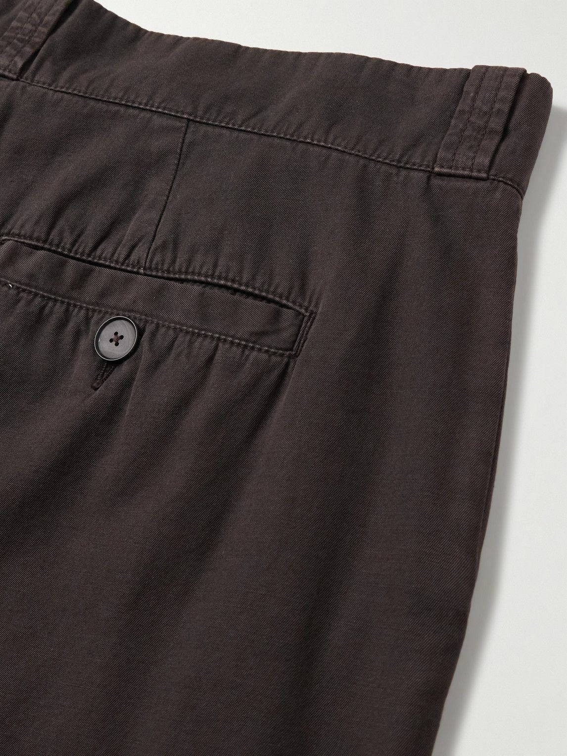 The Row - Ottis Straight-Leg Cotton and Cashmere-Blend Twill Trousers ...