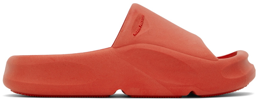 Heron Preston Orange Eco Molded Slides Heron Preston