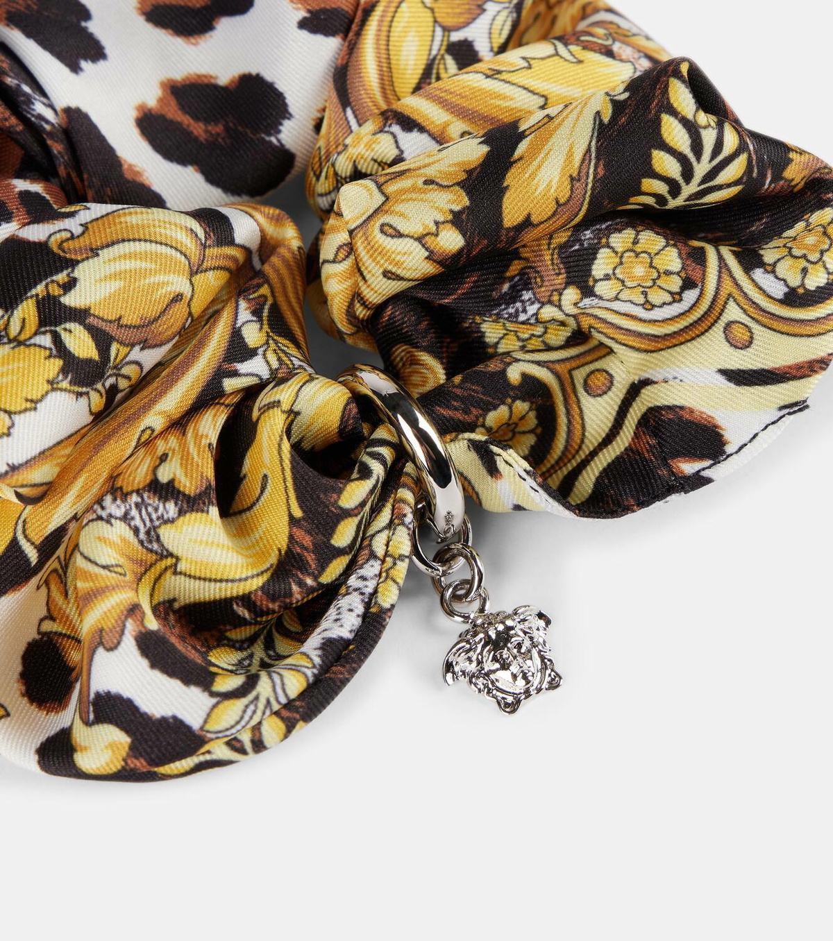 Versace Wild Barocco twill scrunchie Versace