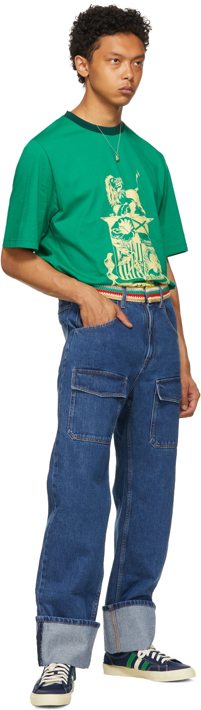 Wales Bonner Green Johnson Crest T-Shirt Wales Bonner