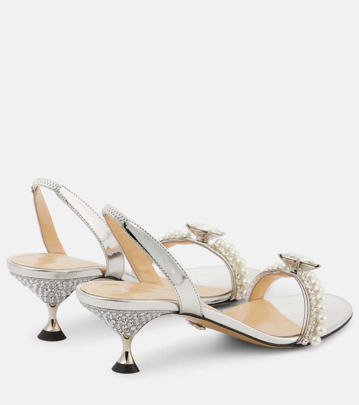 Mach & Mach Diamond Of Elizabeth 55 leather sandals MACH & MACH